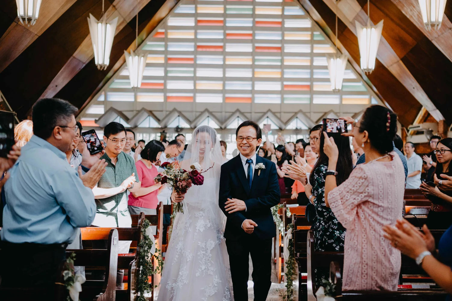 Barnabas & Deborah Actual Day Wedding at Church of the Blessed ...