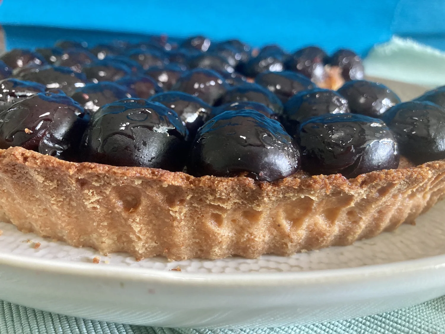 Fresh Cherry Frangipane Tart Recipe | Lee & The Sweet Life