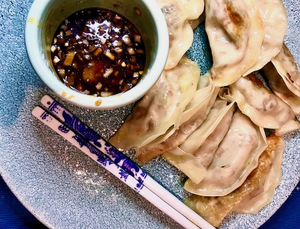 Recipe for Steamed Duck Dumplings with Chilli & Garlic Dipping Sauce ...