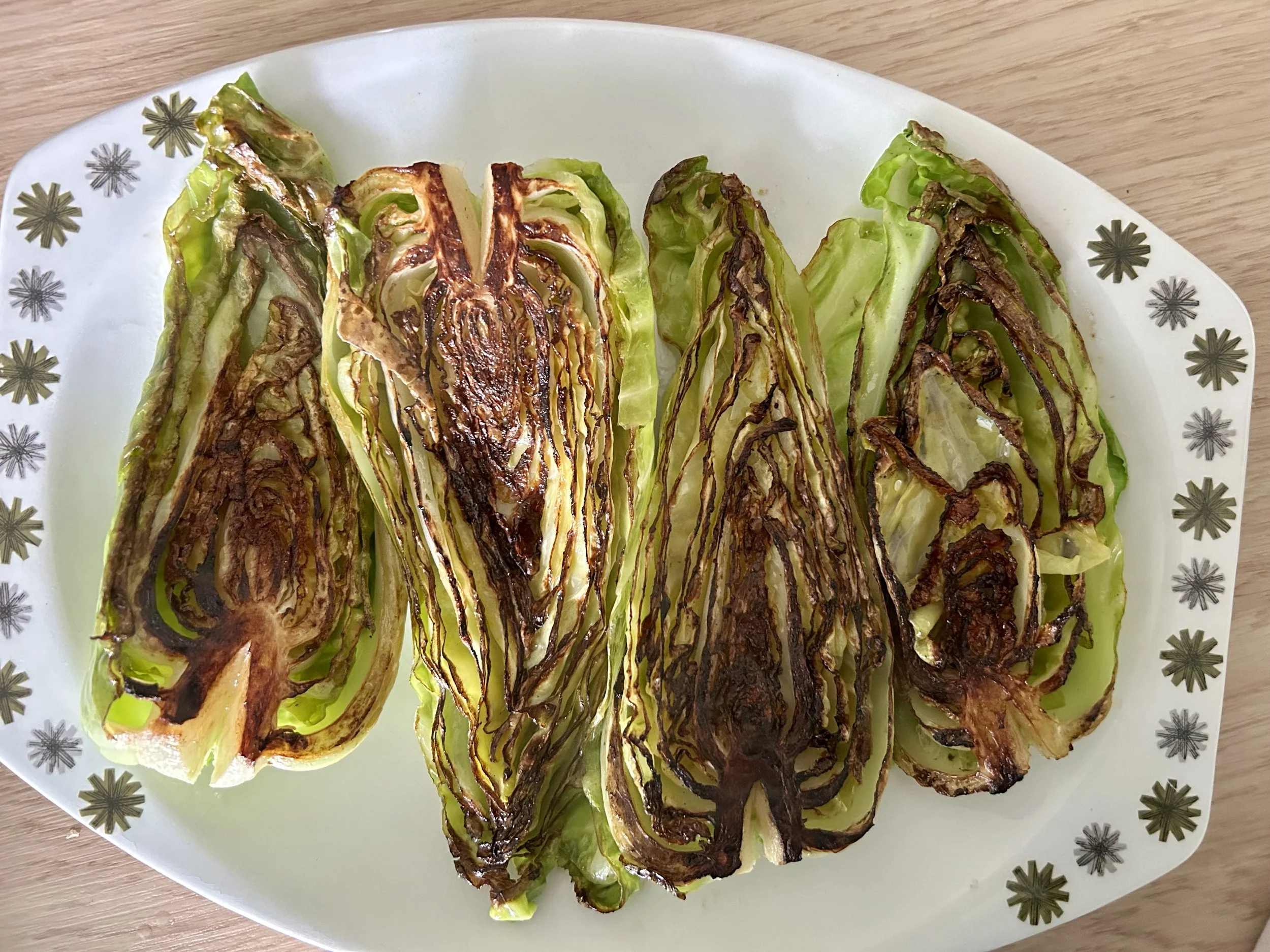Charred Cabbage with Red Pepper Sauce Recipe | Lee & The Sweet Life