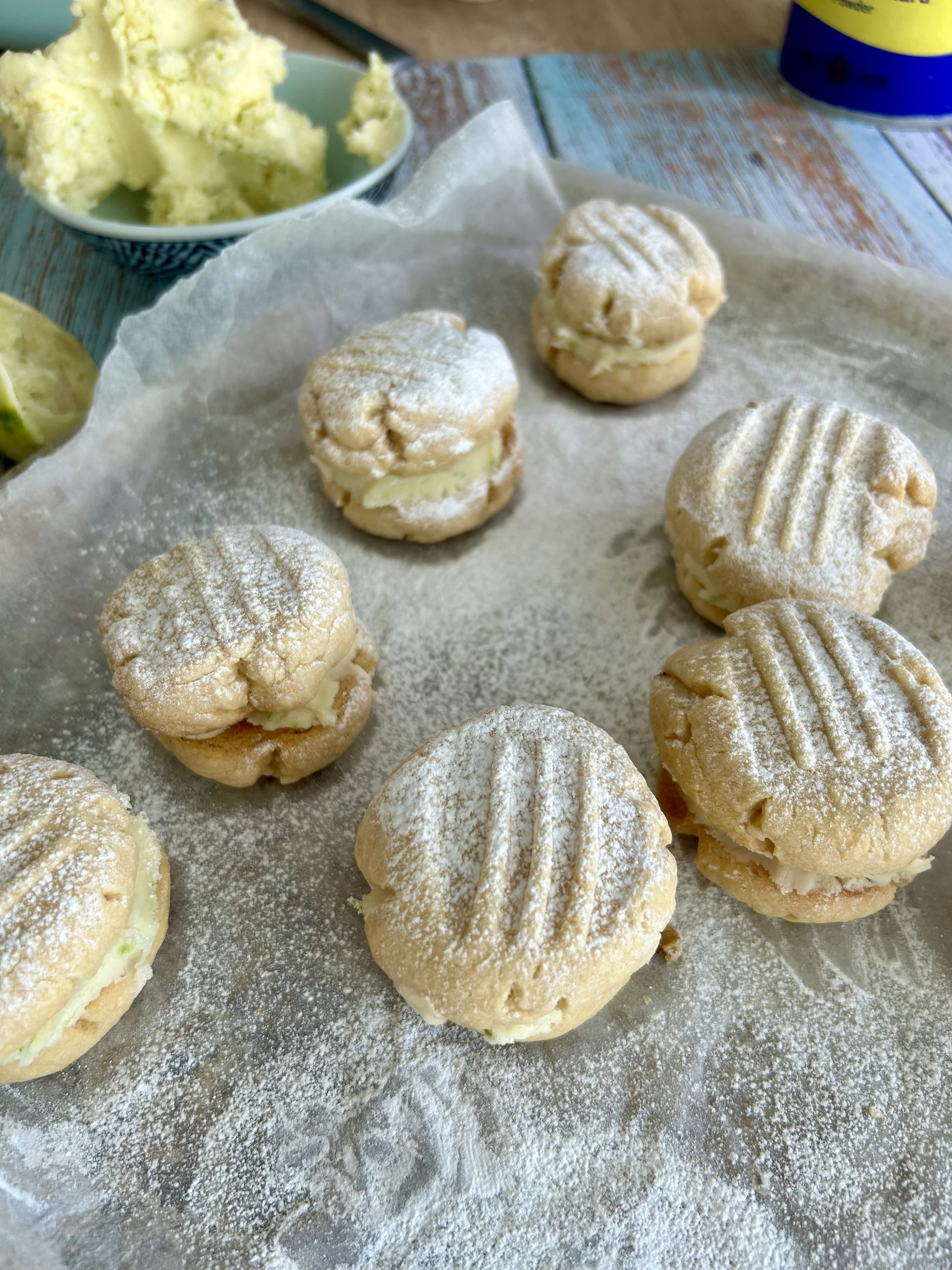 Lime Melting Moments with Fresh Lime Buttercream recipe | Lee & The ...