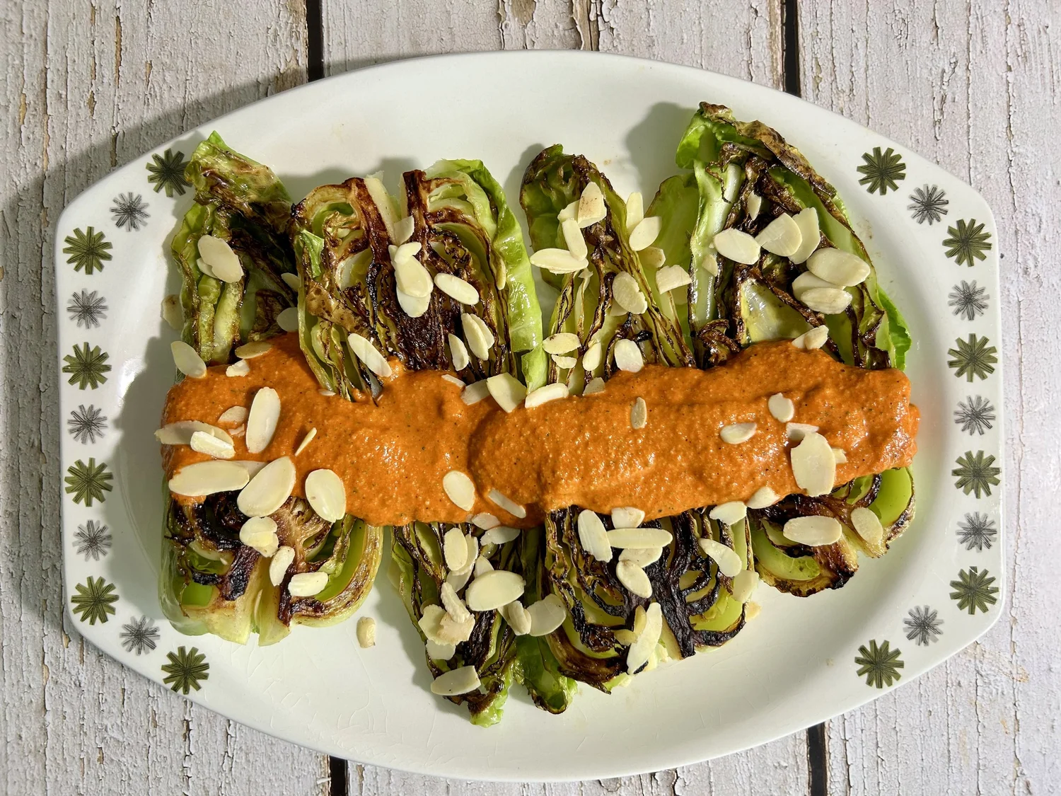 Charred Cabbage with Red Pepper Sauce Recipe | Lee & The Sweet Life