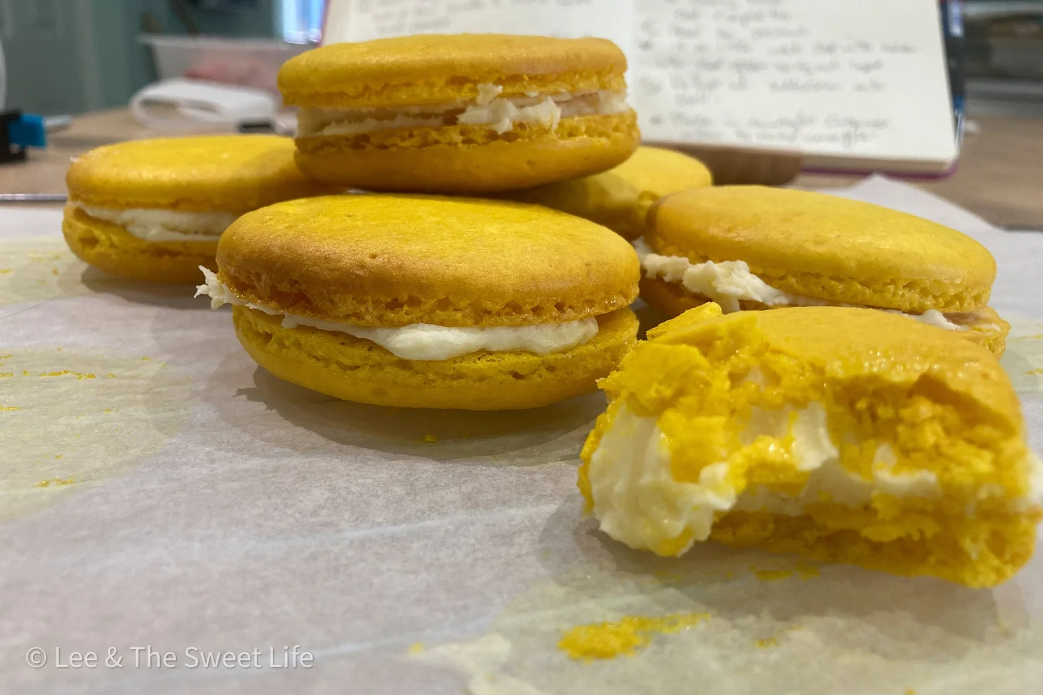 Macarons with Lemon Buttercream recipe | Lee & The Sweet Life
