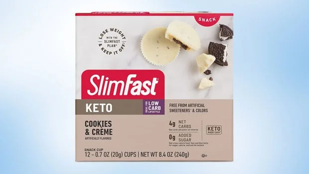 SlimFast Low Carb Keto Cookies & Crème Snack Cups, 12ct — Global ...