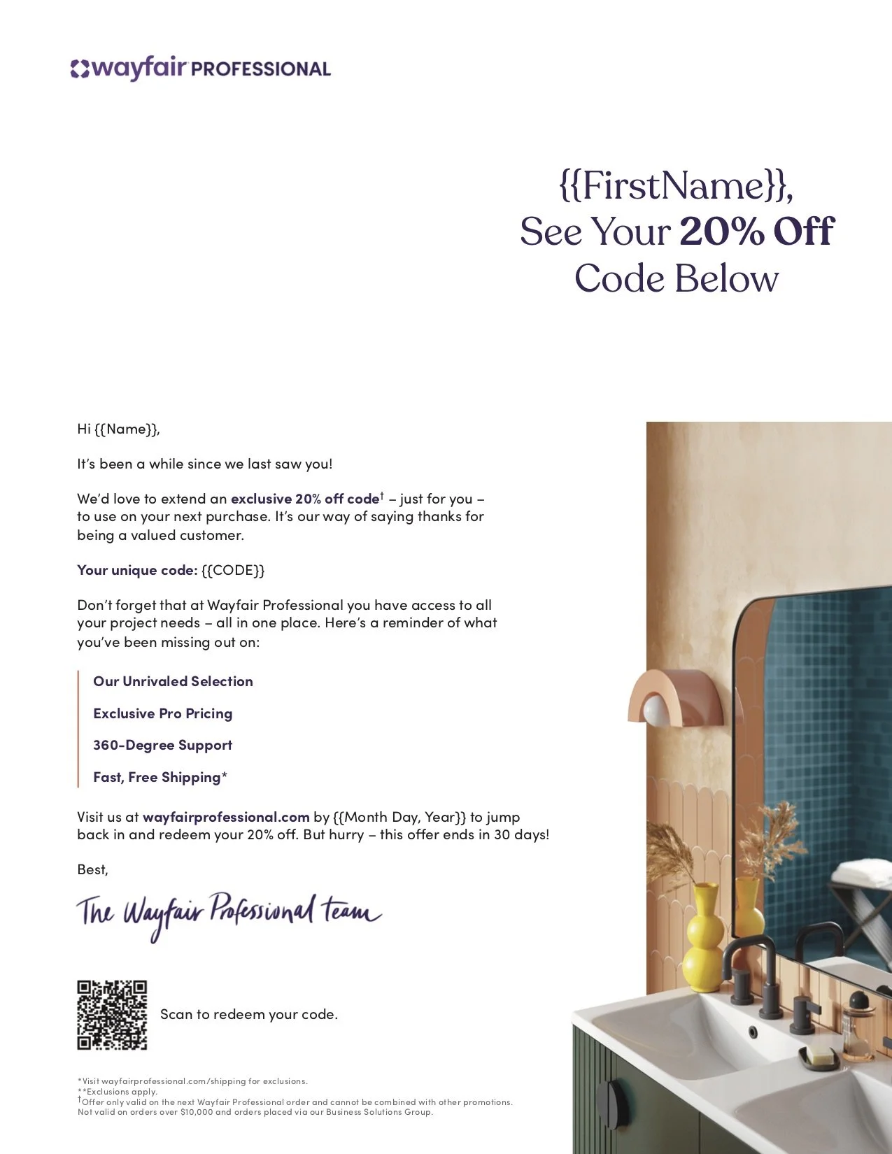 B2B: Wayfair Professional — MELISSA DeLUCA