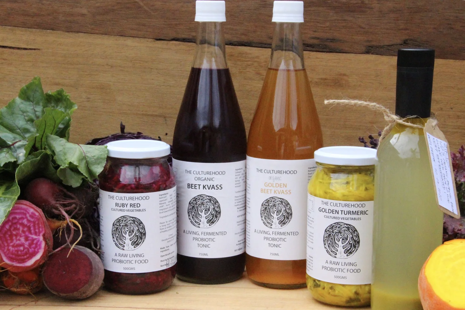 The Culturehood Fermented live-cultured probiotic foods for gut health