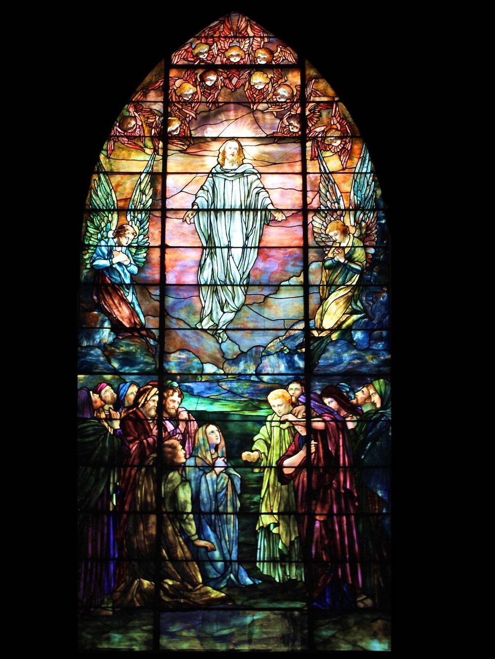 Jesus Ascension Stained Glass