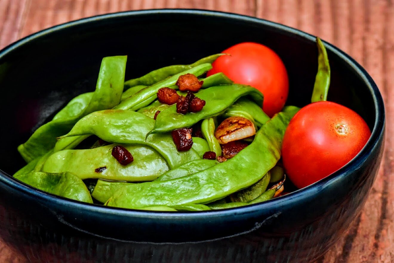Sauteed Roma Beans with Pancetta and Garlic — The 5 Tastes Table