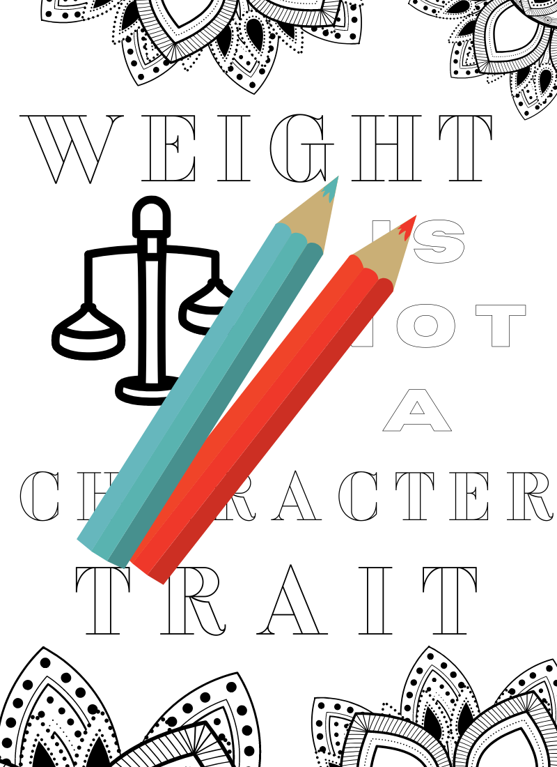 Body Positive Coloring Page Package — EATING DISORDER + TRAUMA RECOVERY ...