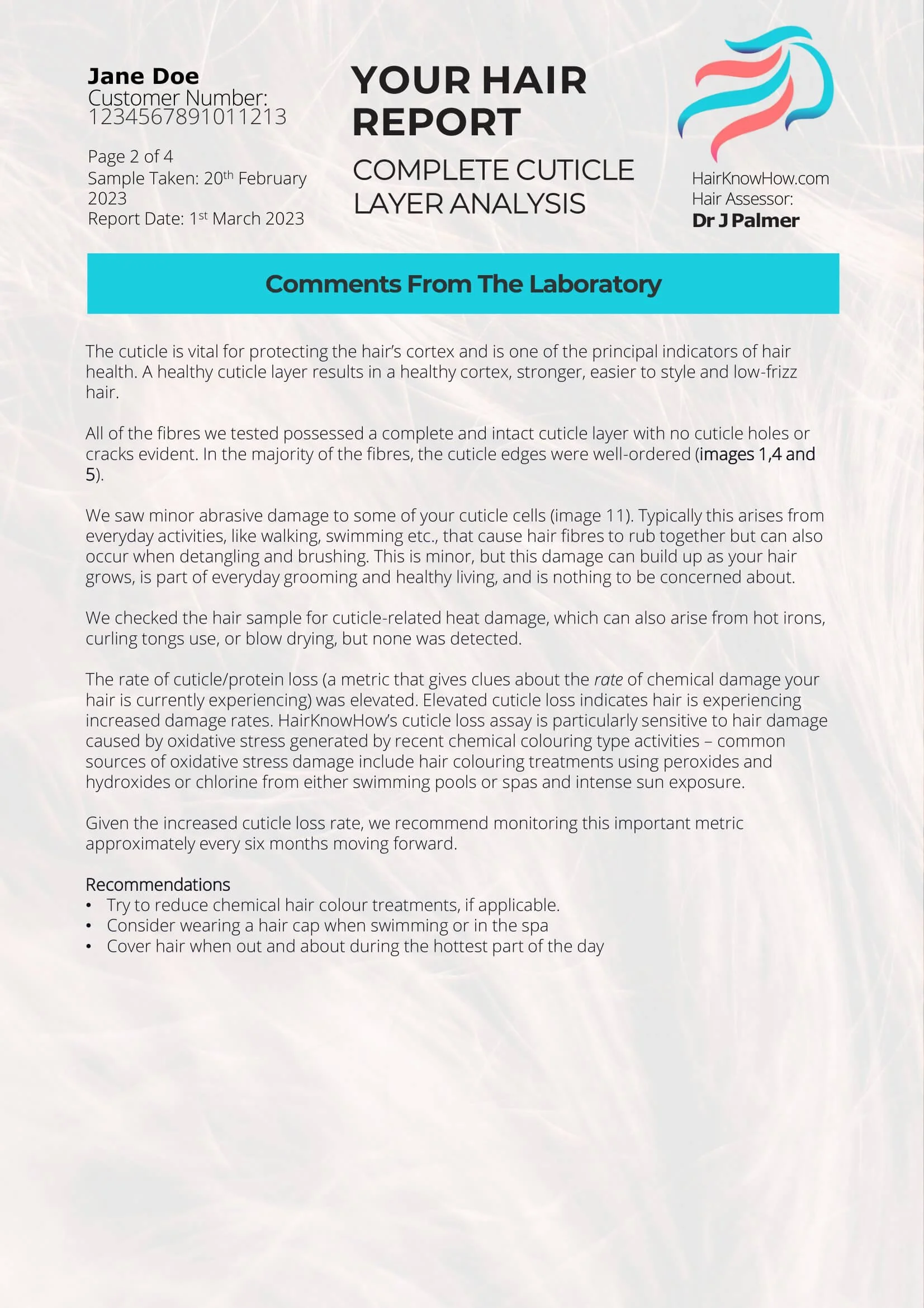 Hair Clinic Cuticle Layer Analysis - Get Deep Insights Into The Health ...