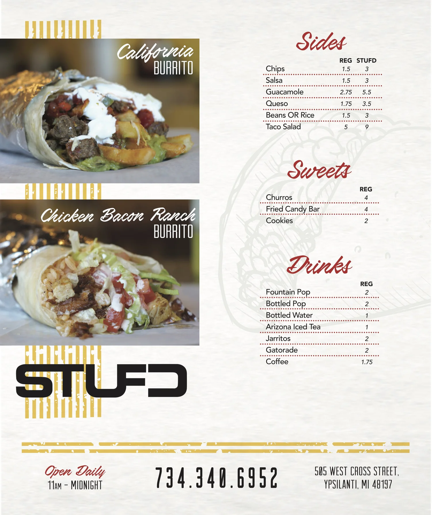 Menu — STUFD