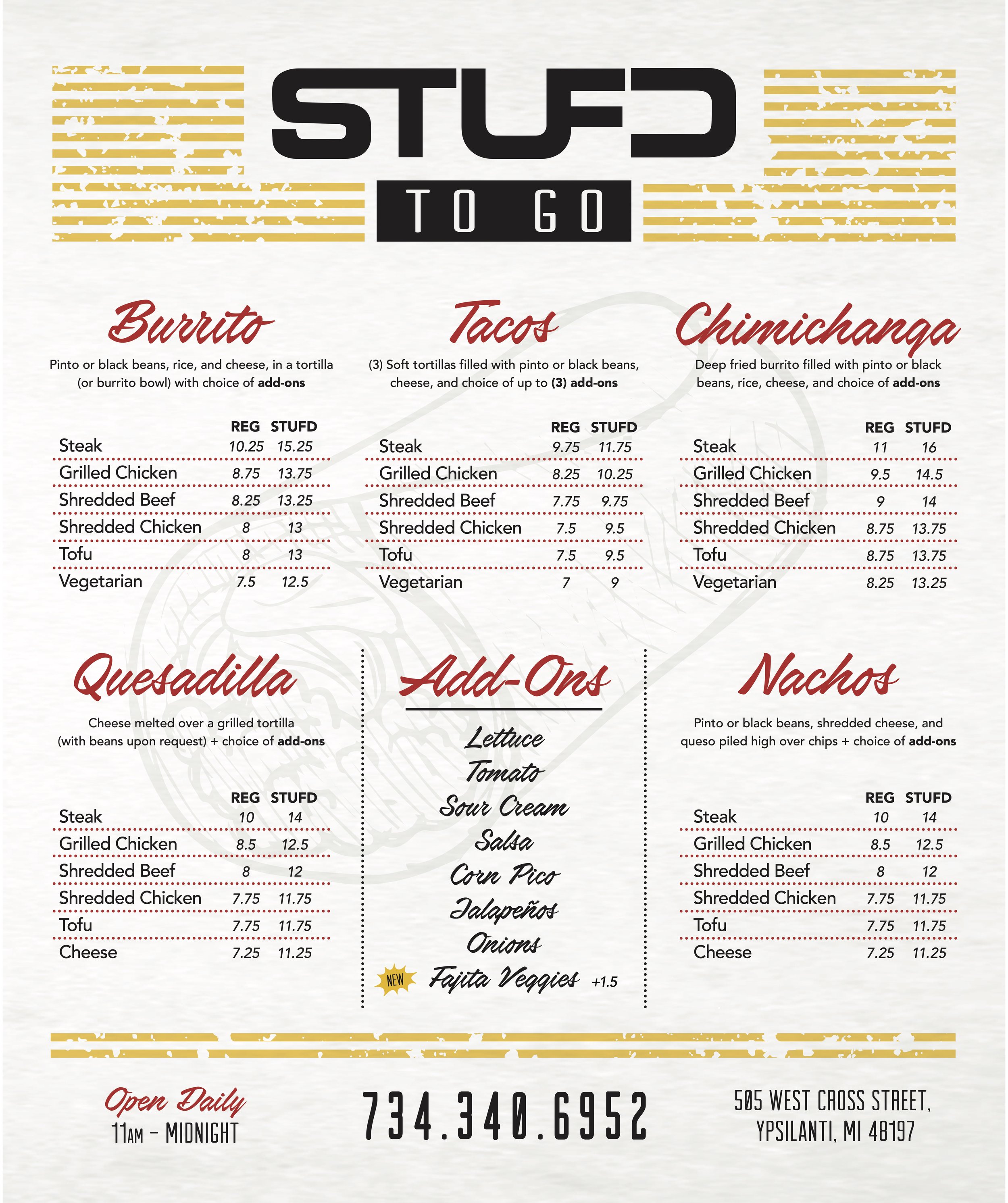 Menu — STUFD