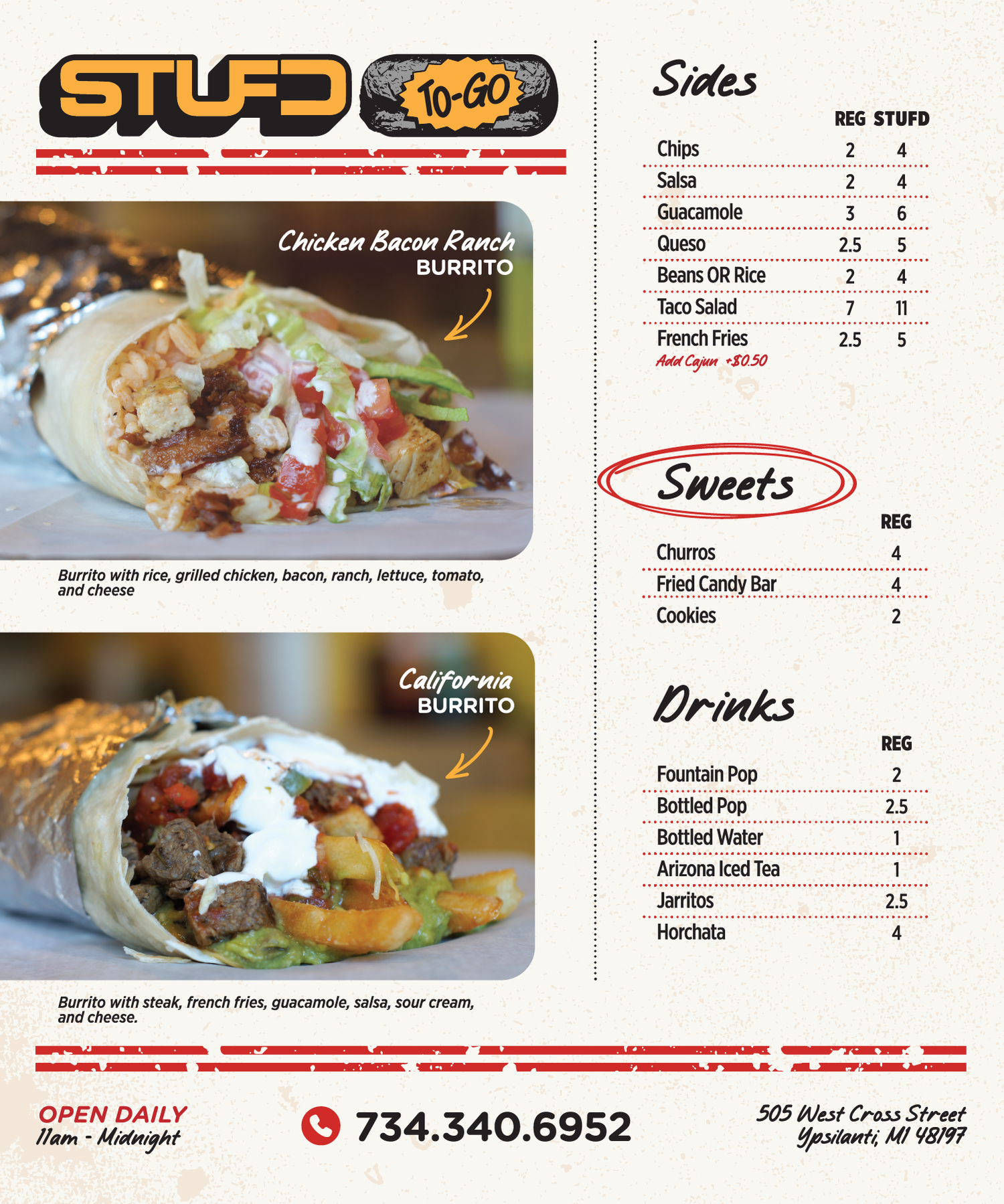 Menu — STUFD