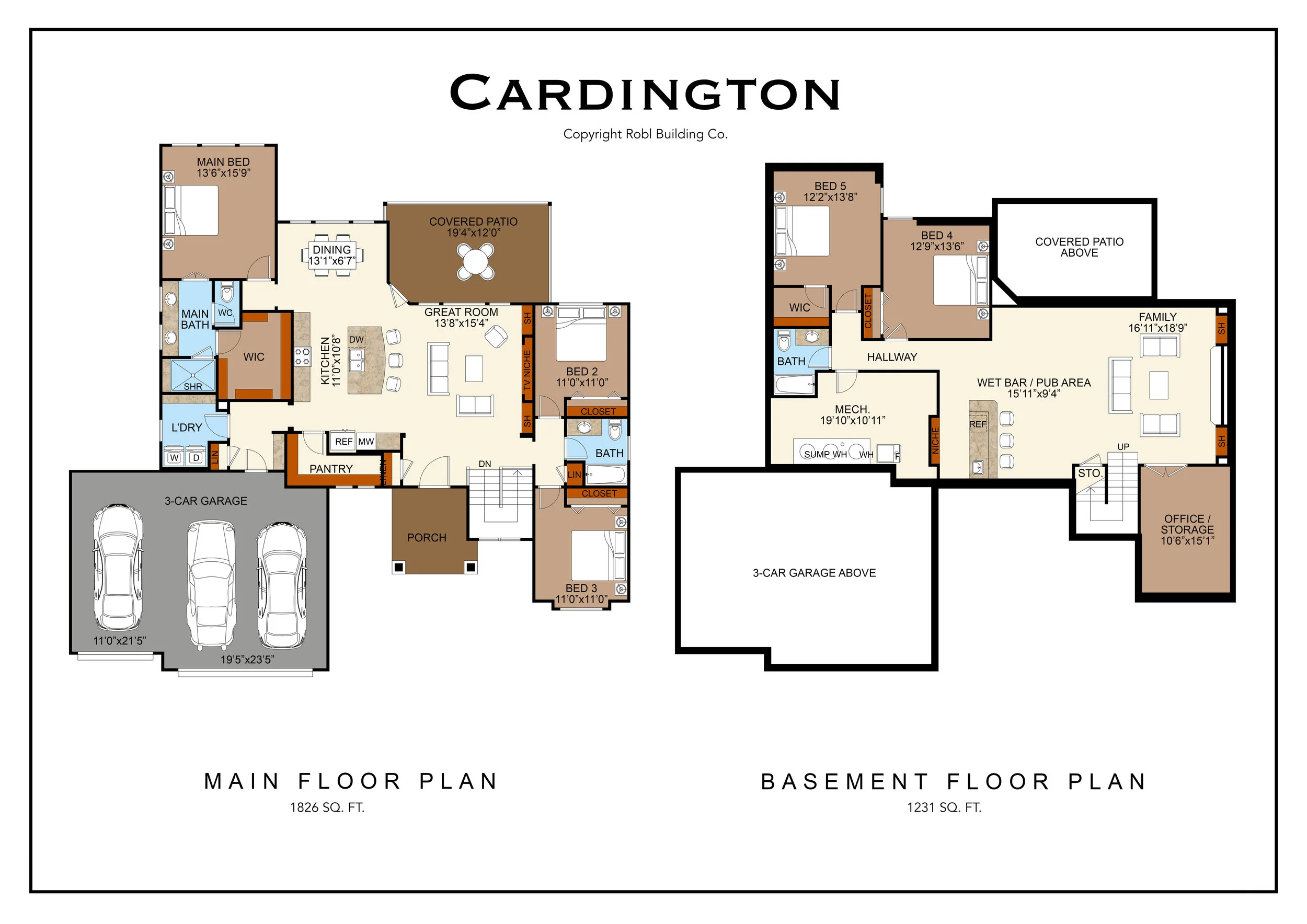 FLOOR PLANS — ROBL BUILDING CO.