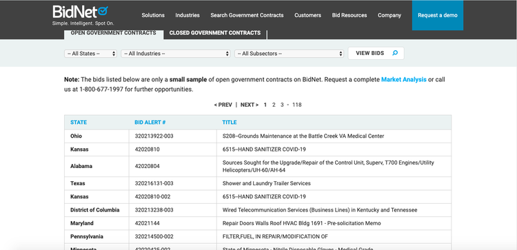How to Find Government RFPs | BidNet vs BidSync