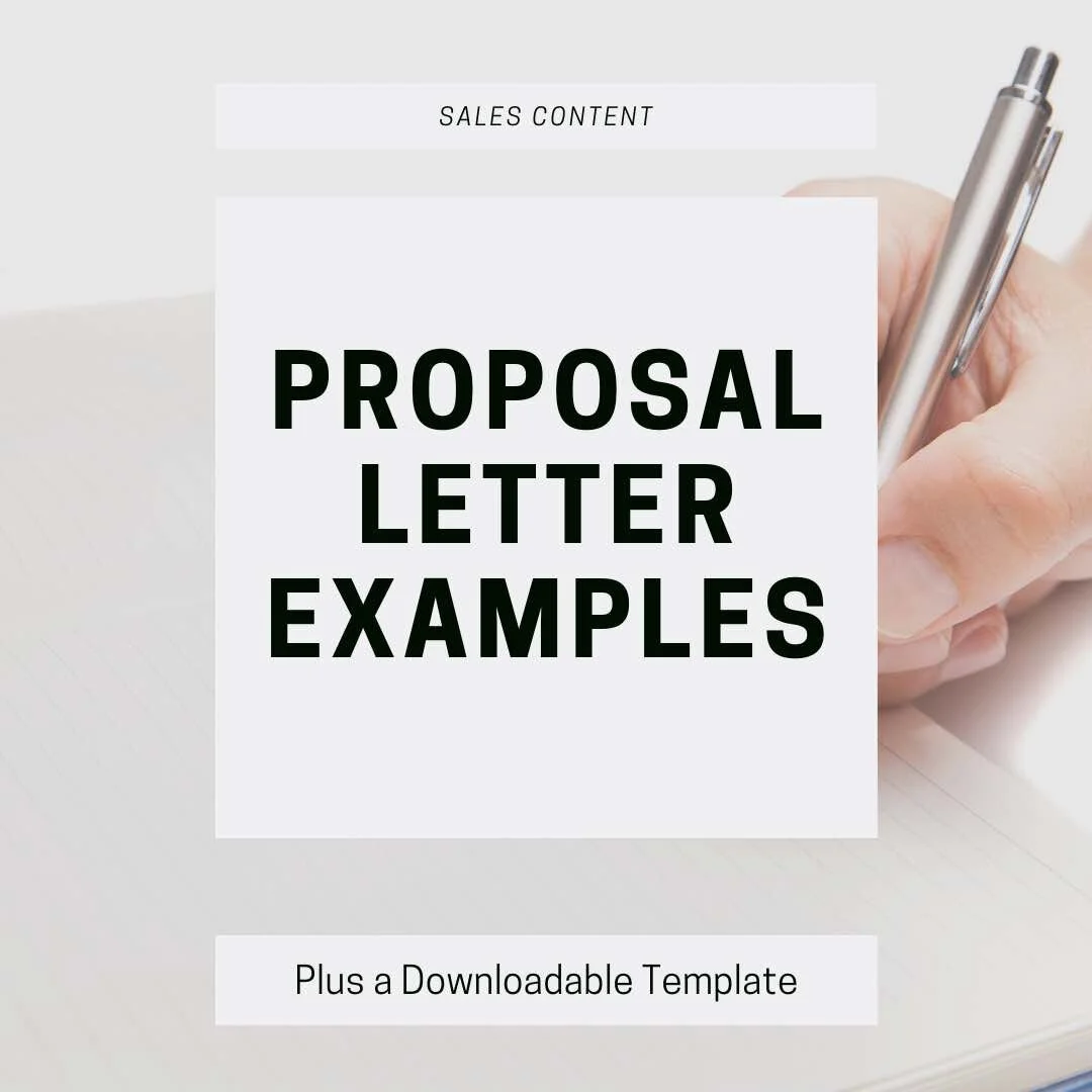 Proposal Letter Examples (with Writing Tips)
