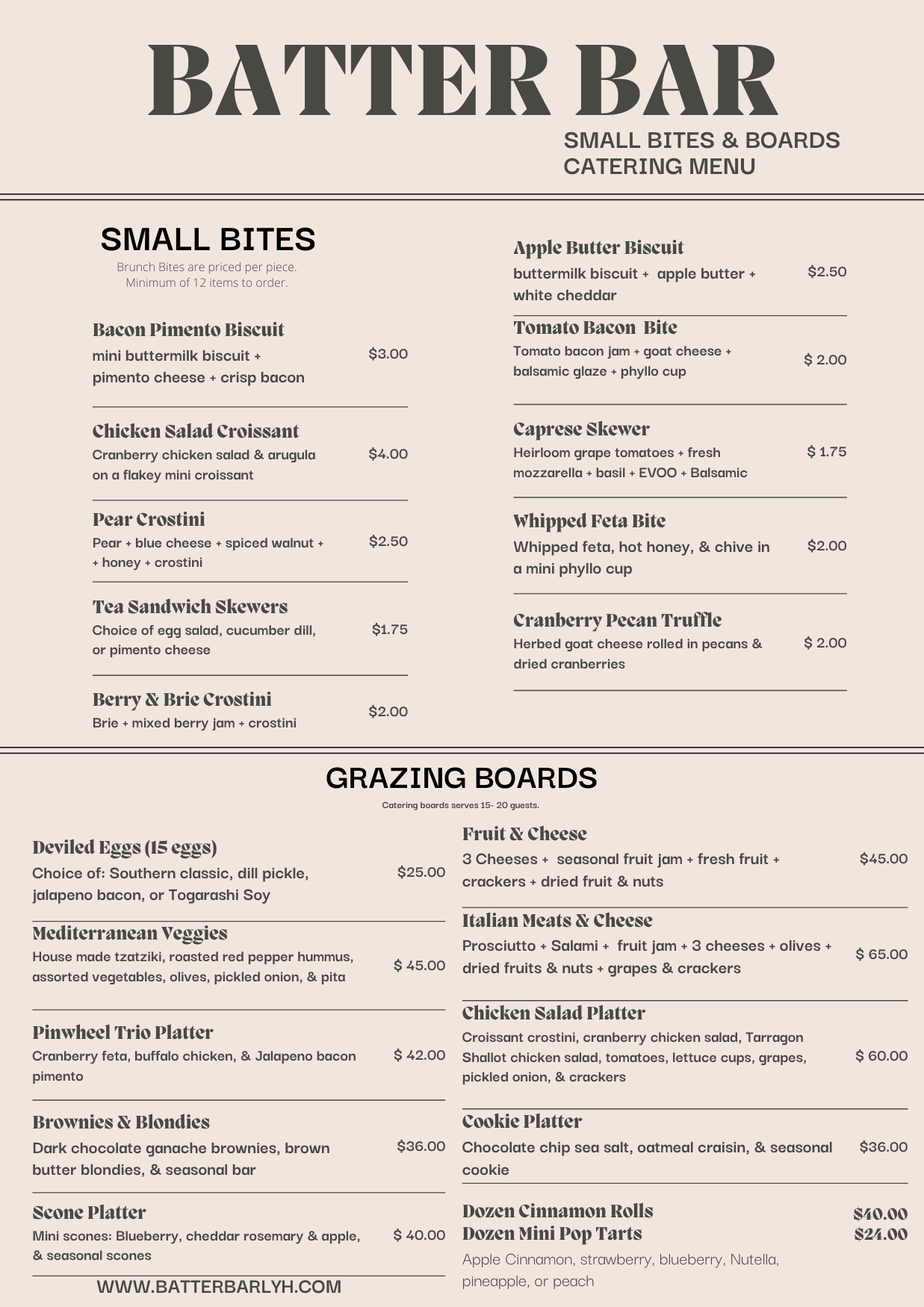 Catering — BATTER BAR