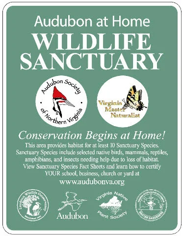Certified Sanctuary Sign — Northern Virginia Bird Alliance
