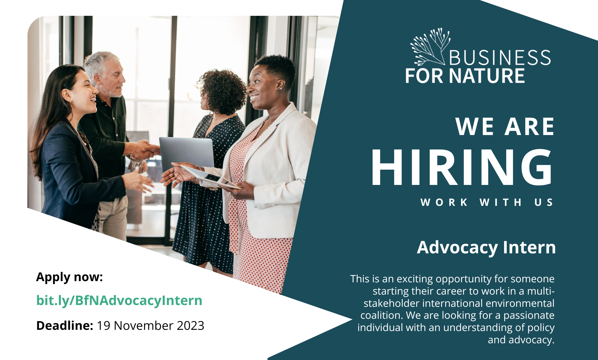Business for Nature is hiring an Advocacy Intern. Apply today ...