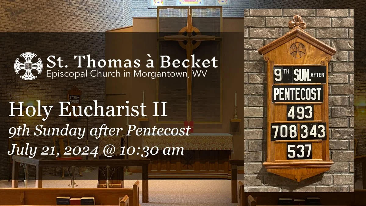 9 Pentecost: The Rev. Dr. George Moses — St. Thomas à Becket Episcopal ...