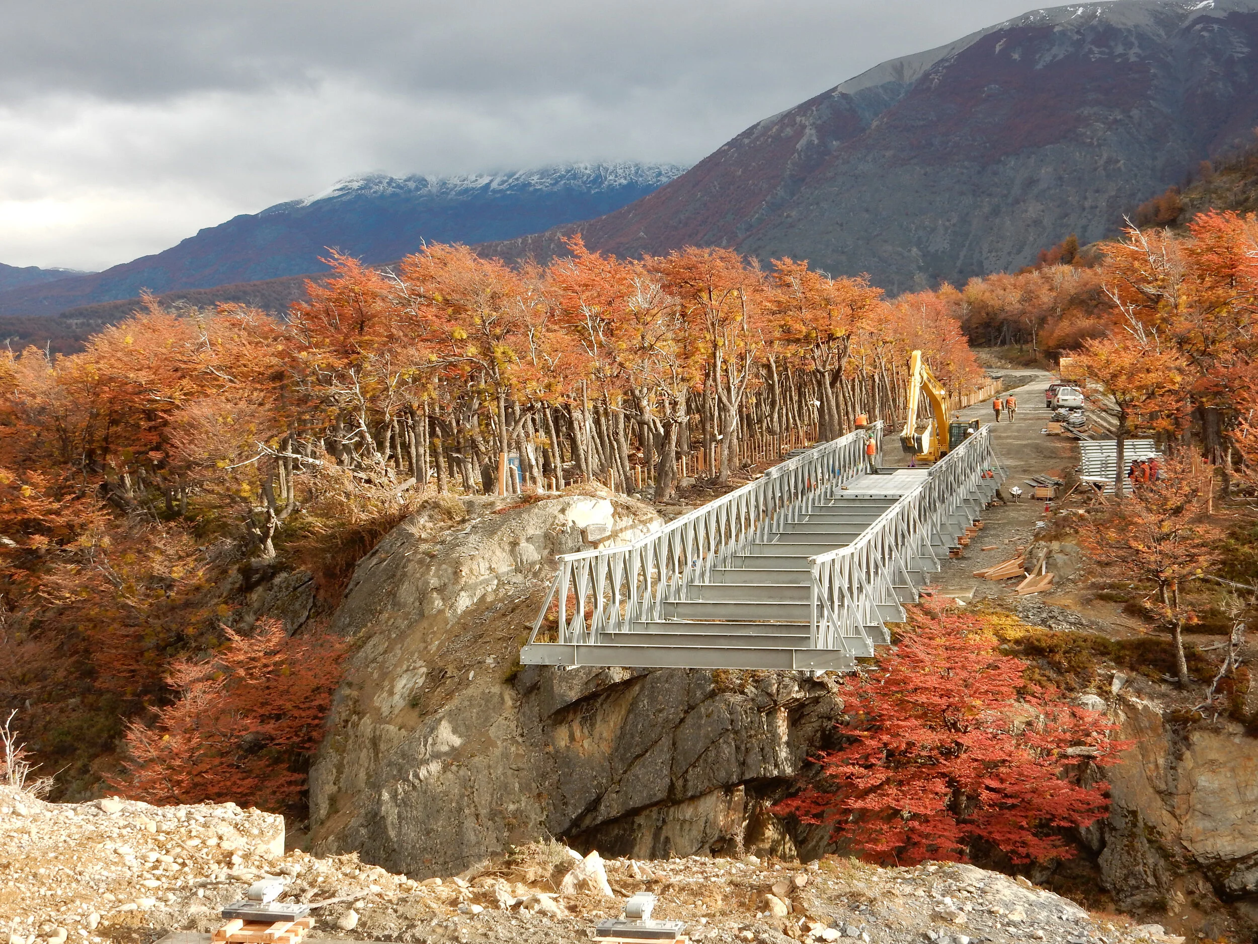 Panel bridges for Southern Chile — Waagner Biro Bridge Systems