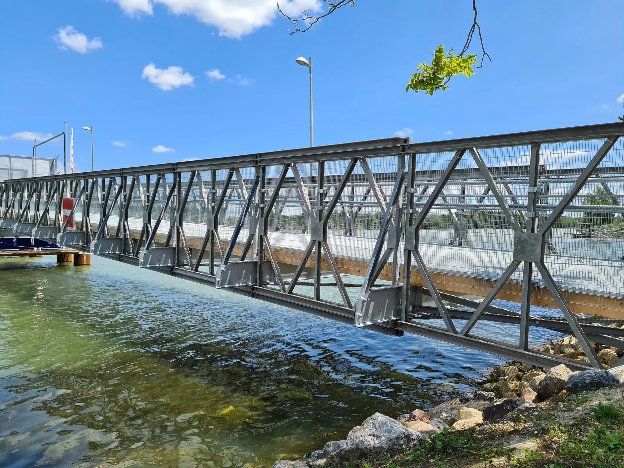 Kuchelau Harbour Bridge with Bascule Bridge, Vienna — Waagner Biro ...