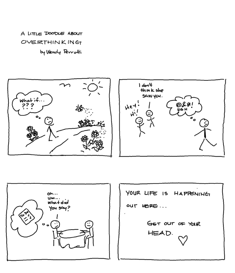 A Little Doodle About OVERTHINKING — Camp Reinvention