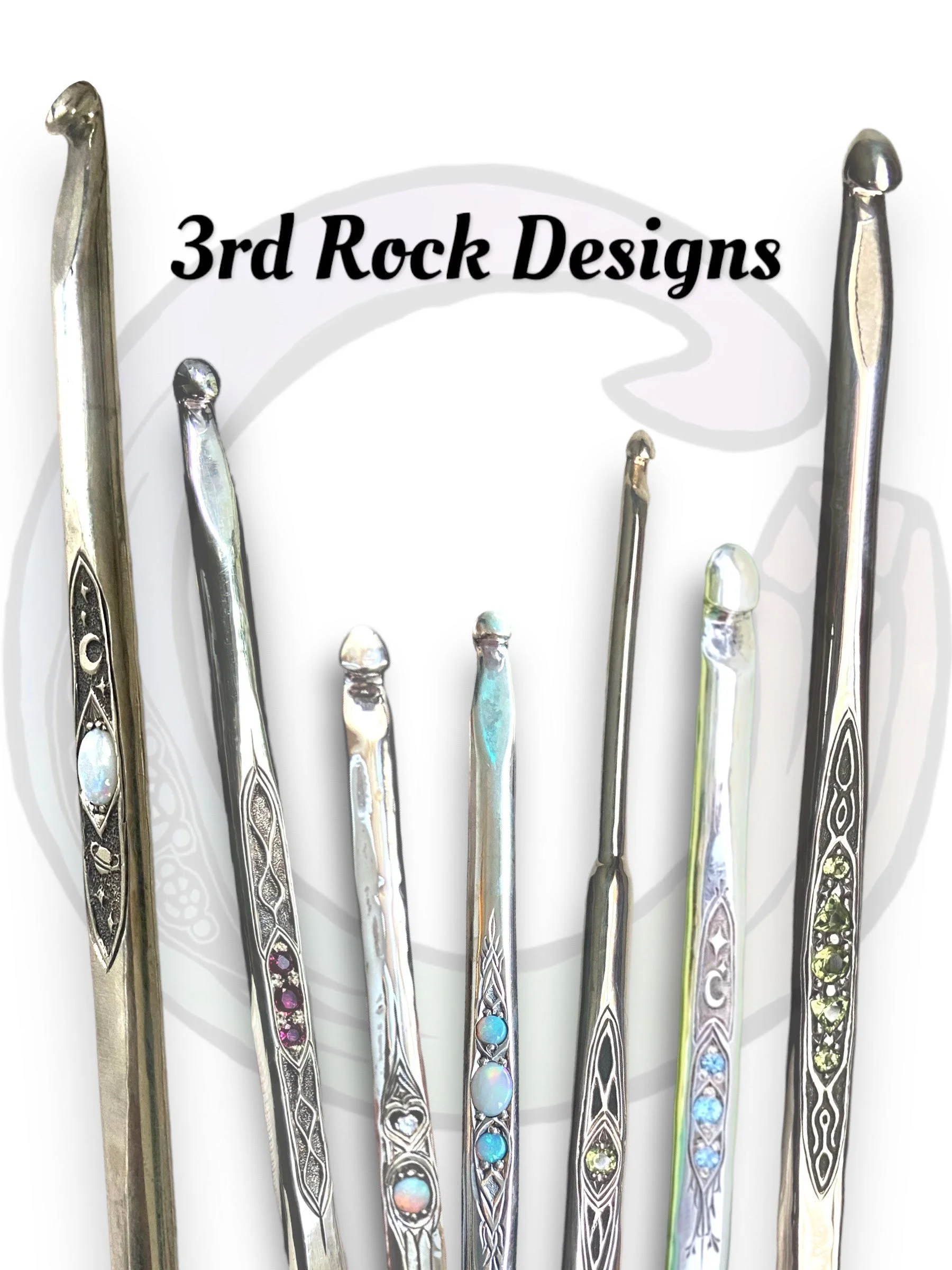 Collector's Jewelry and Jeweled Crochet Hooks
