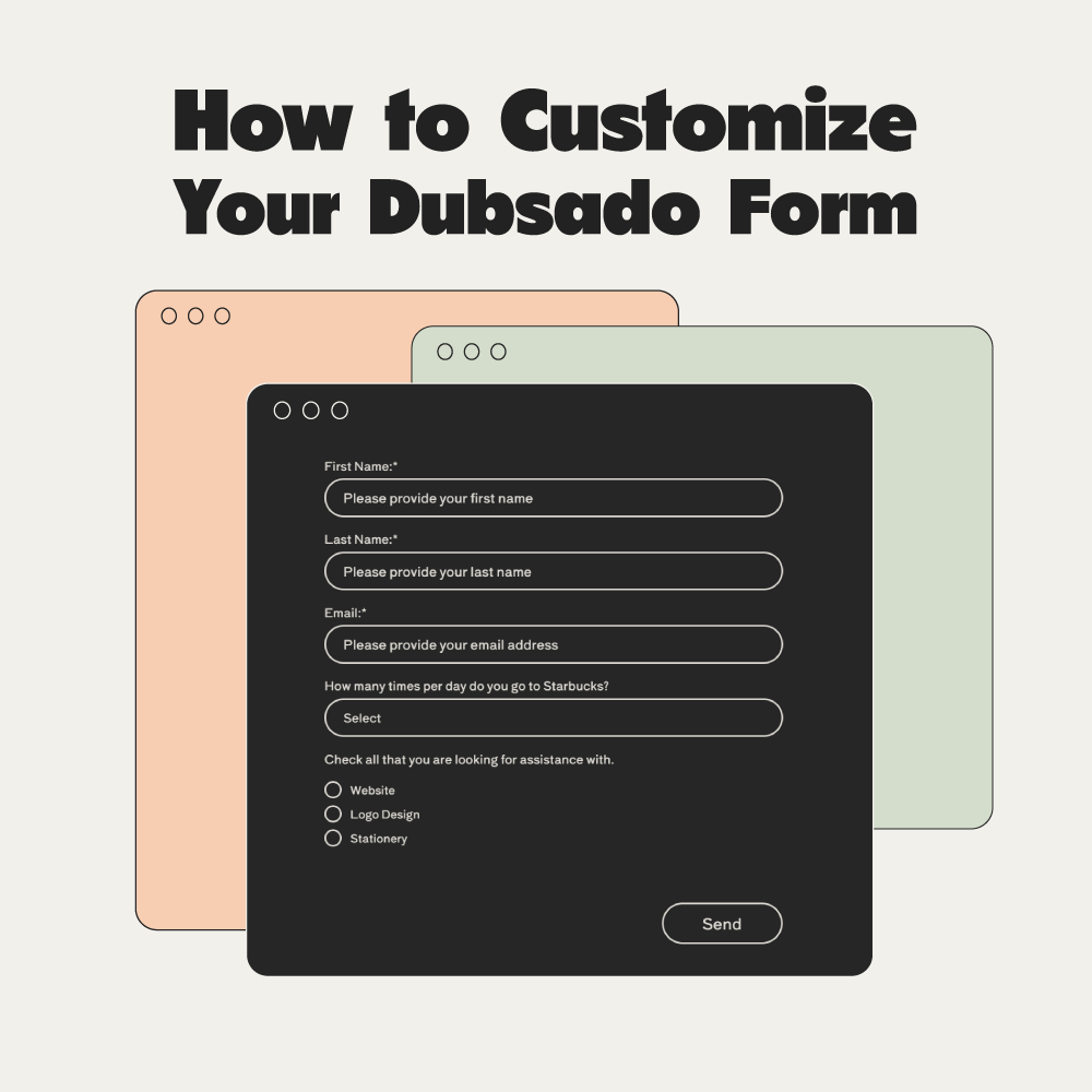 How to Customize Your Dubsado Form — Mushaboom Studio | Creative Brand ...