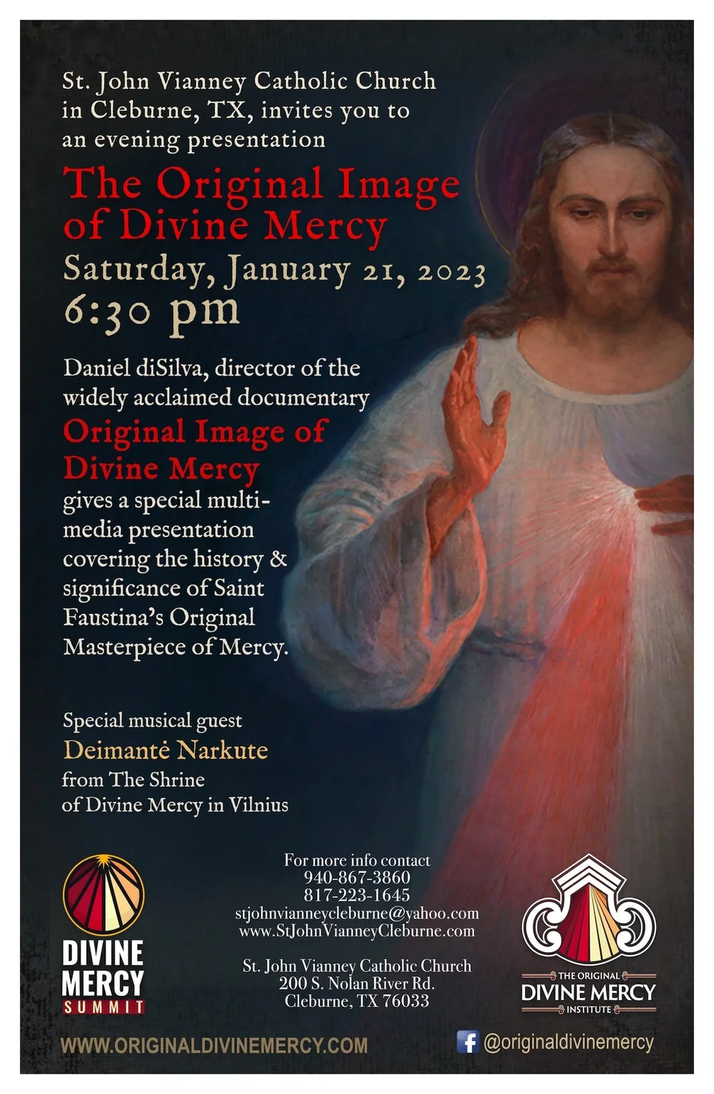 Original Divine Mercy Events Schedule — Original Divine Mercy Institute