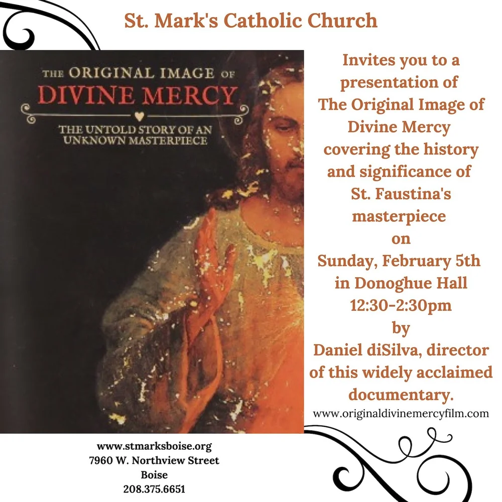 Original Divine Mercy Events Schedule — Original Divine Mercy Institute