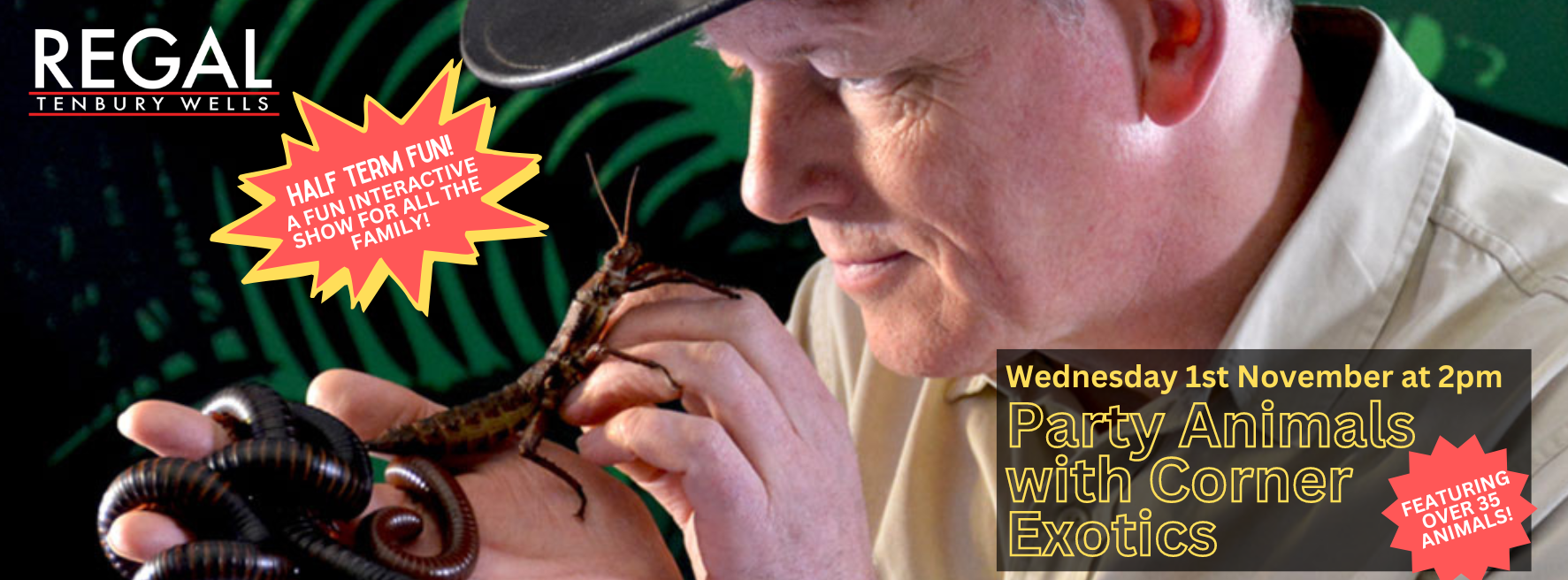 Party Animals with Corner Exotics | Autumn Half Term Family Fun — Regal ...