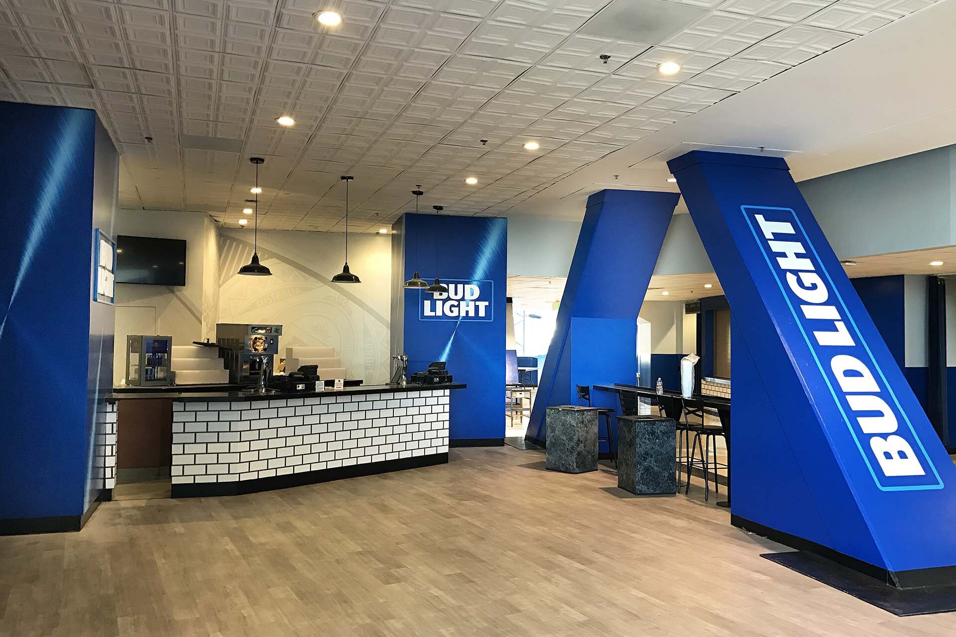 Your Partner For All Stadium Signage and Custom Bar Builds