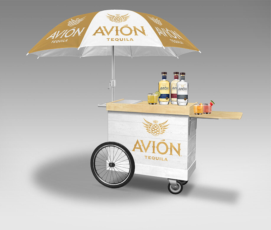 Novel Pop-Up Carts & Bars Bring the Brand Outdoors — Primary Color