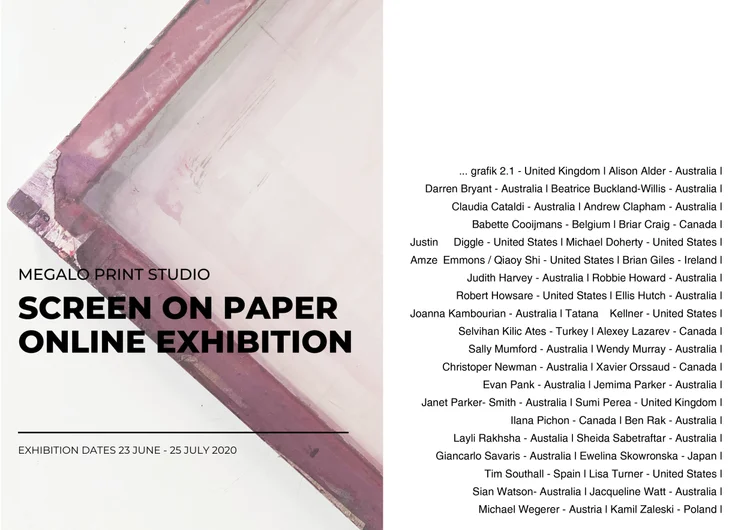 Screen on Paper Online Exhibition — Megalo Print Studio