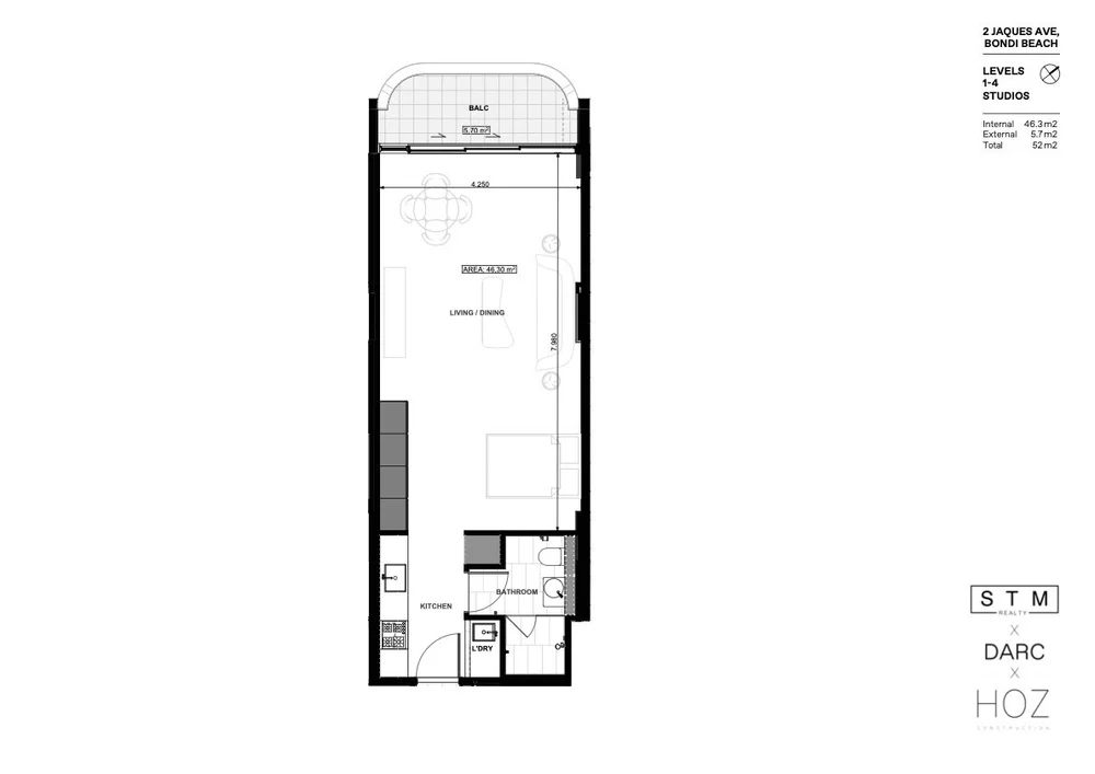 FLOOR PLAN - STUDIOS — STM REALTY