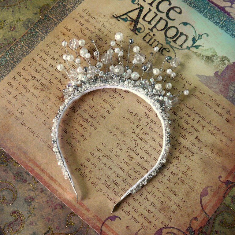 creating a winter faerie crown — the Curious Nixie