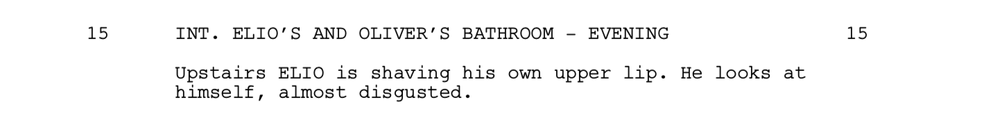 Call Me by Your Name Script Analysis | Download Call Me by Your Name ...