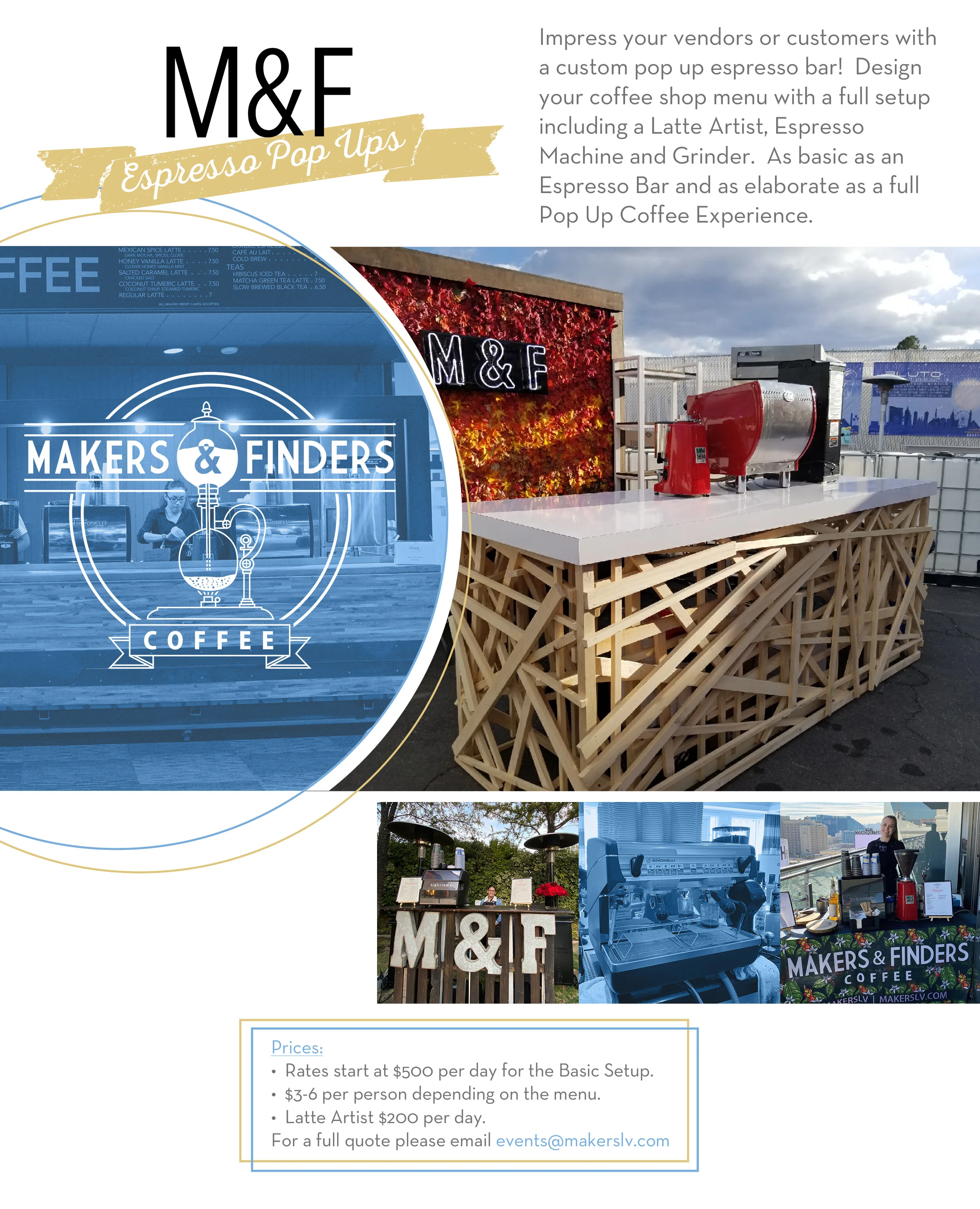 Pop Up Espresso Bar