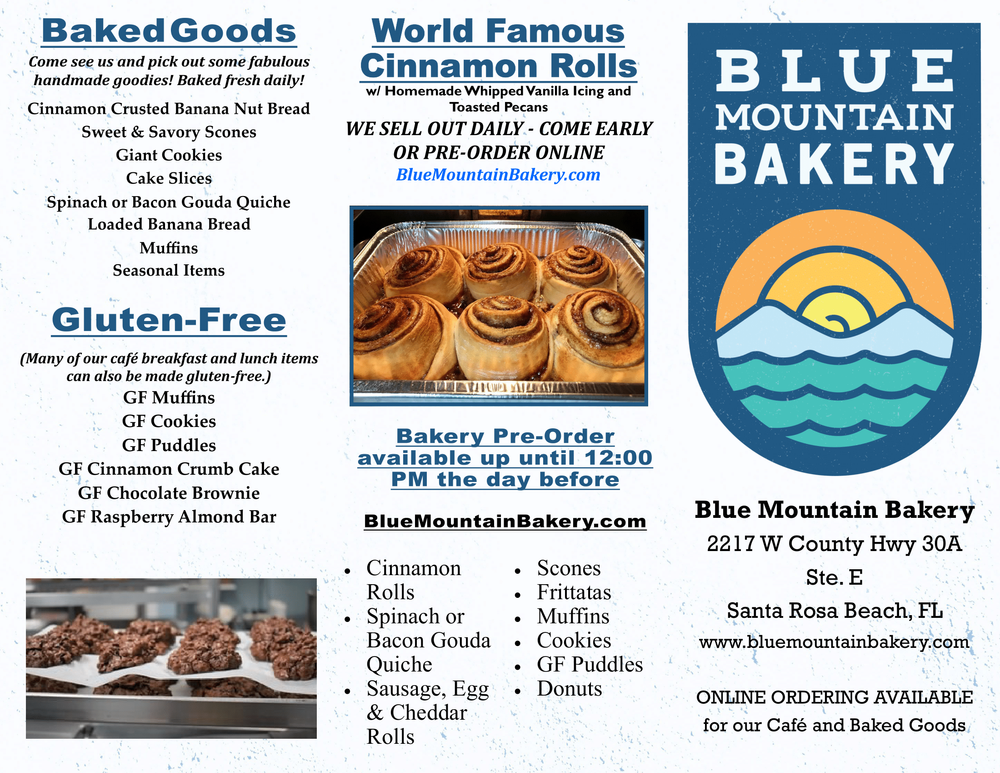 Eats & Sweets — Blue Mountain Bakery
