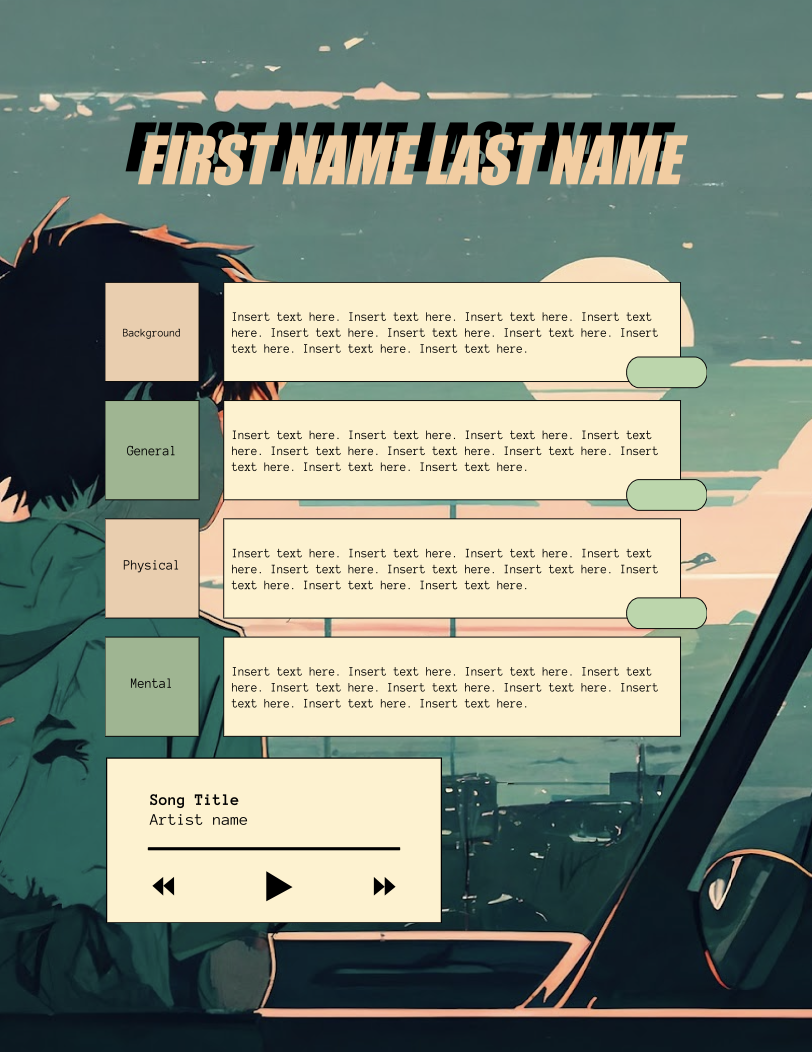 OC Template For Google Docs