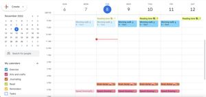 Google Calendar Color Schemes: Aesthetic Google Calendar