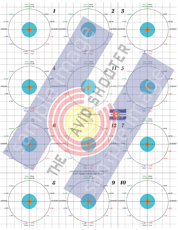 8.5x11 Targets (12) Mil_B&O_V1 — The Avid Shooter