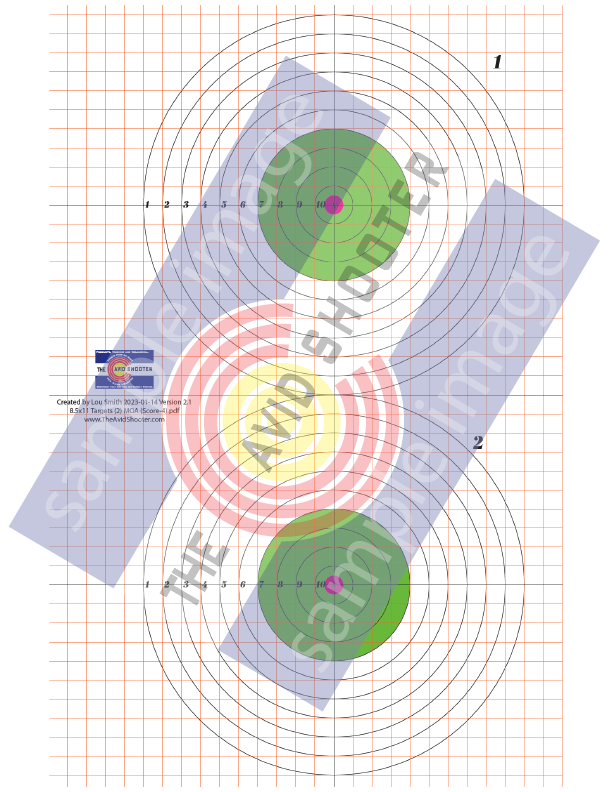 8.5x11 Targets (12) MOA — The Avid Shooter