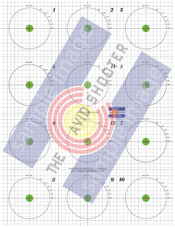 8.5x11 Targets (12) Mil&MOA — The Avid Shooter