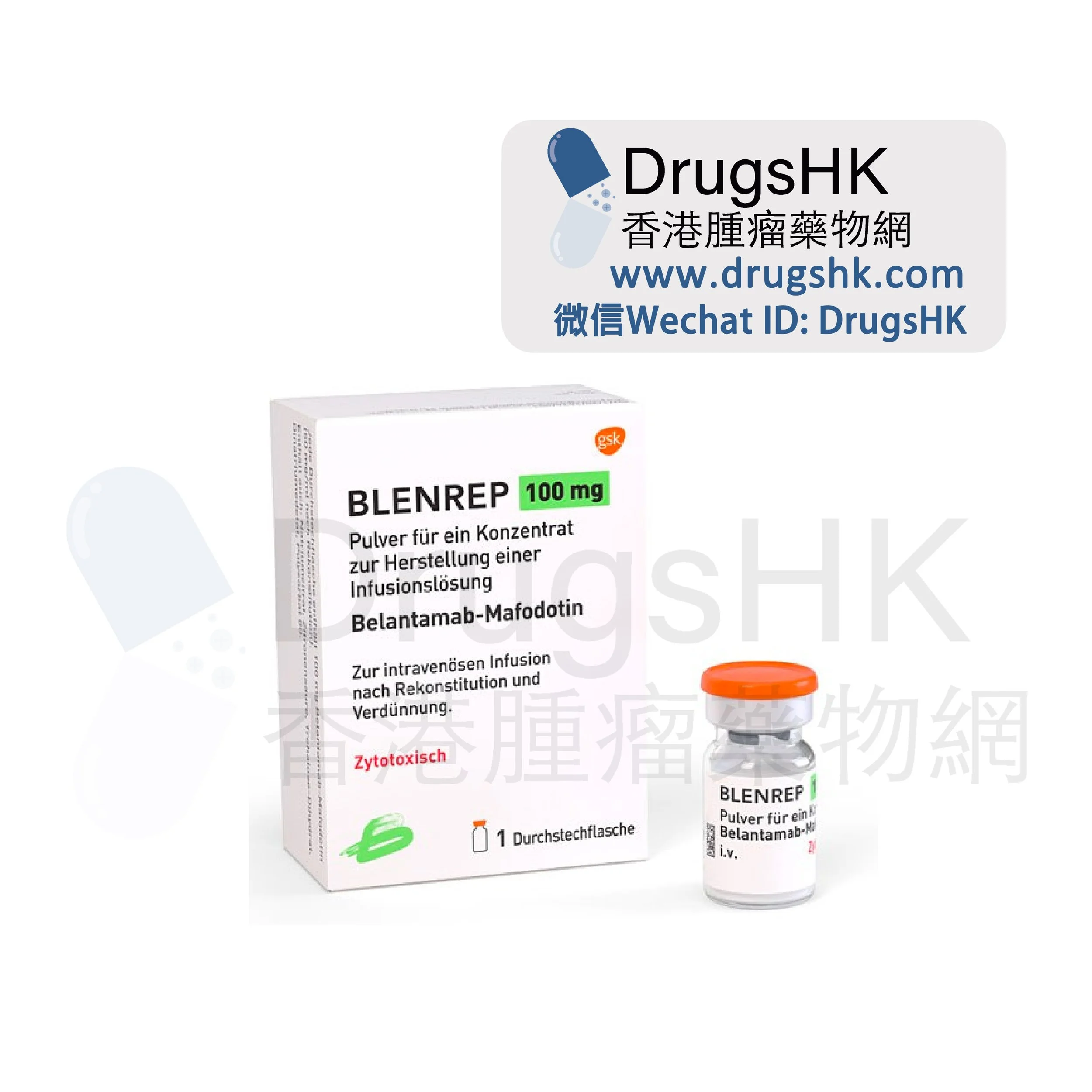Belantamab mafodotin-blmf (Blenrep) — DrugsHK