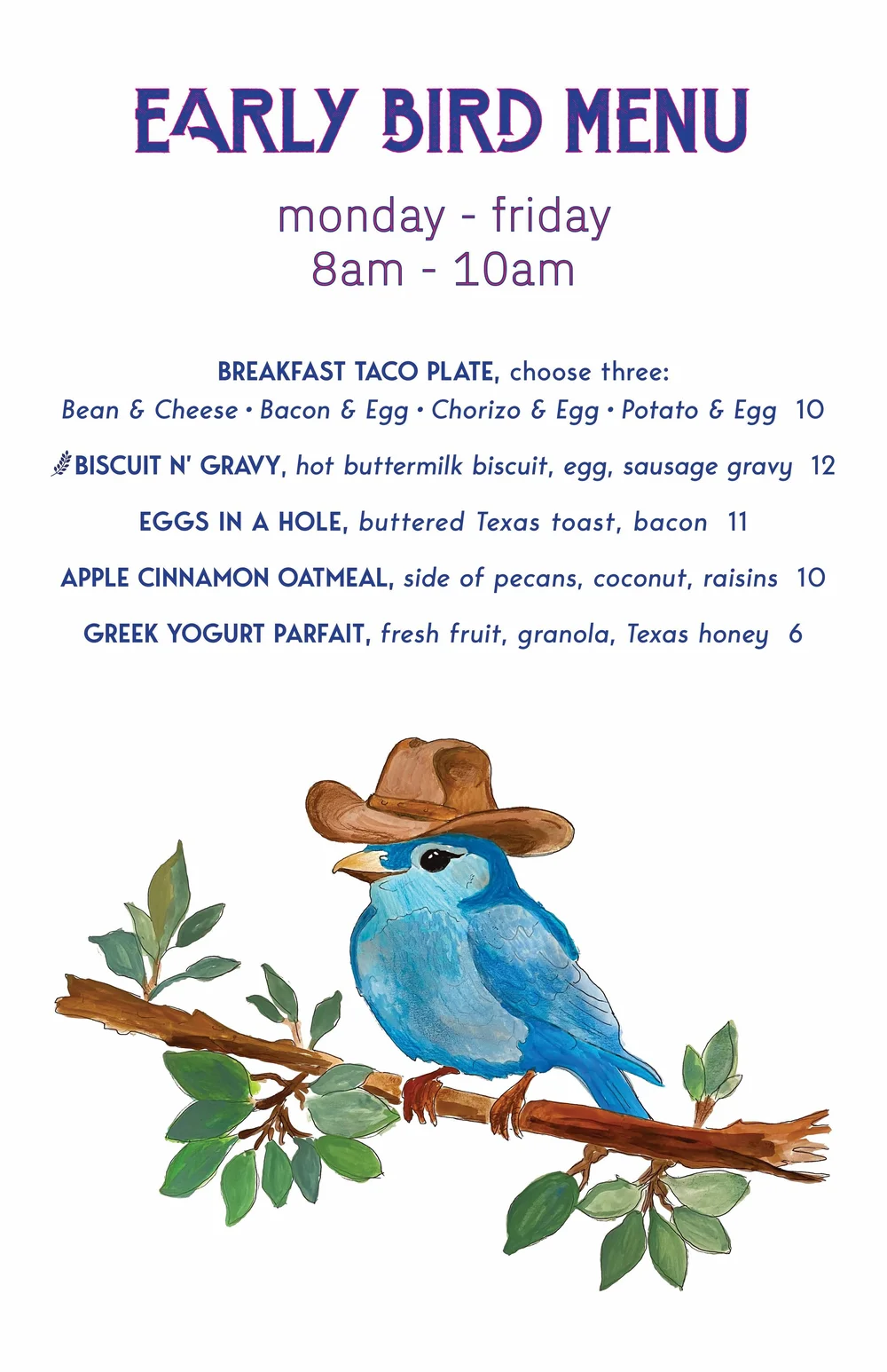Early Bird Breakfast Menu — Mama's Cafe | San Antonio's Best Homestyle ...