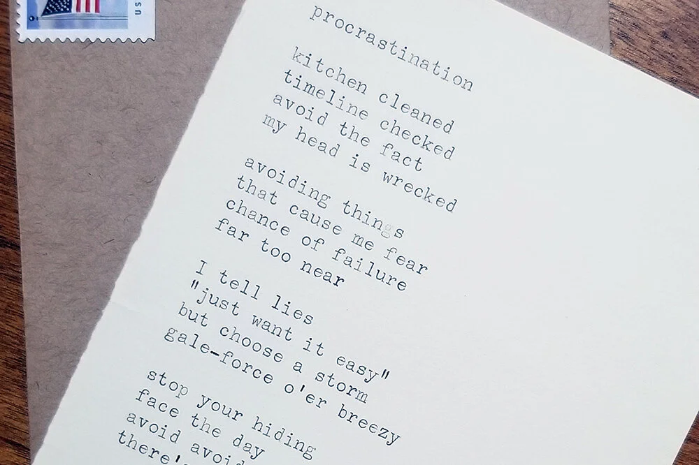 Letters From The Light: Commissioned Poems — With Ink: Typewriter Poetry