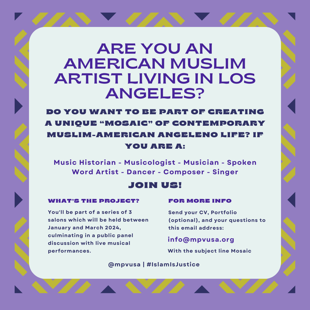 Muslim Musical Mosaic Project — Muslims for Progressive Values
