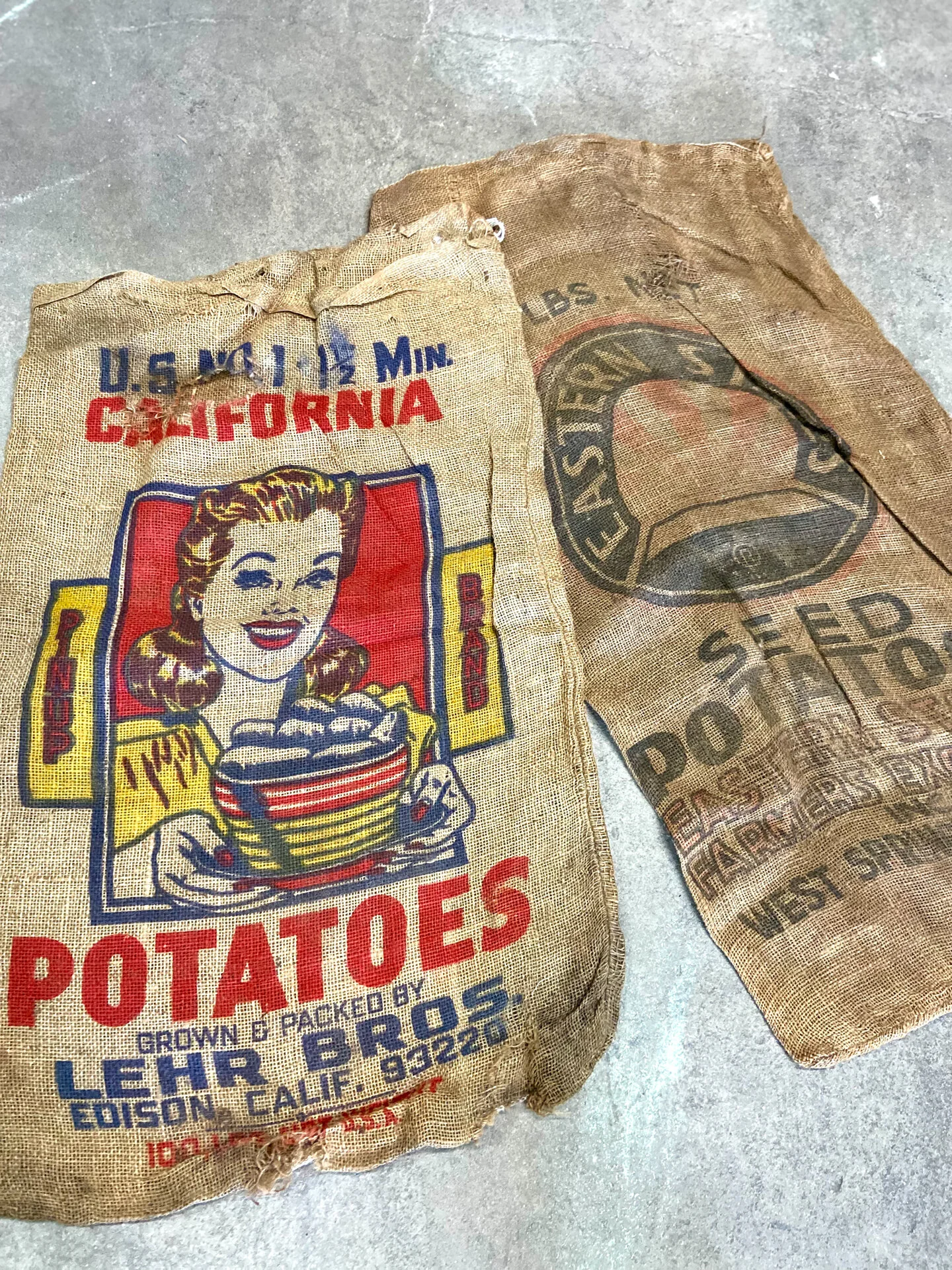 Vintage Potato Sacks SOLD — Schiller's Salvage Tampa, Florida | atelier ...
